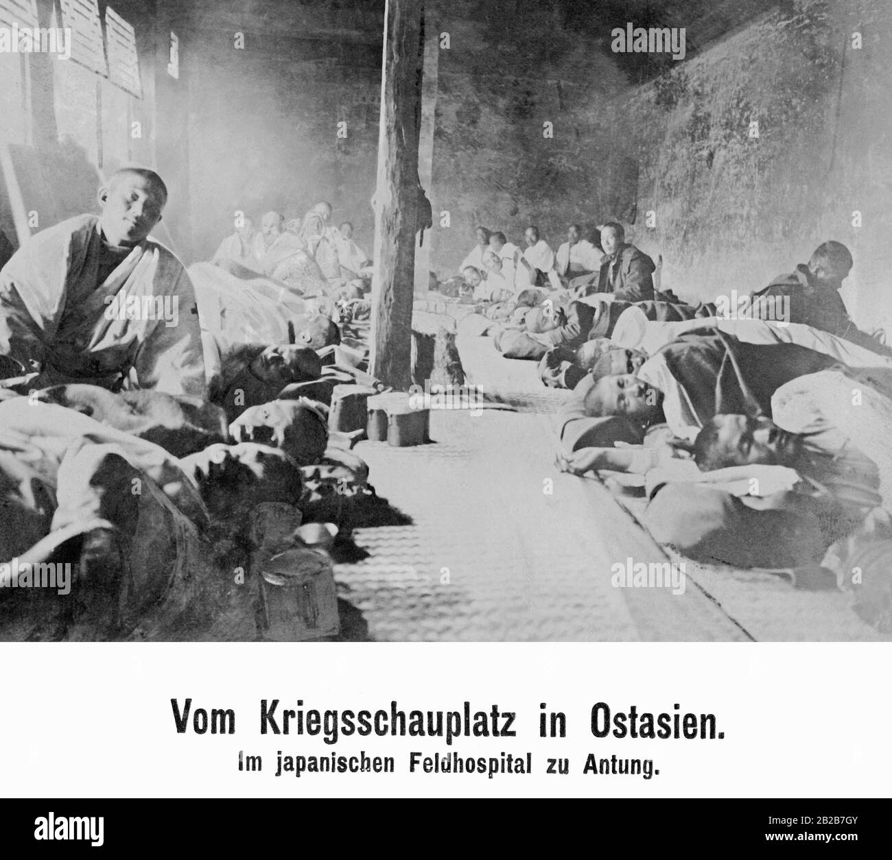 Wounded japanese soldiers inside a military hospital in Andong Stock ...