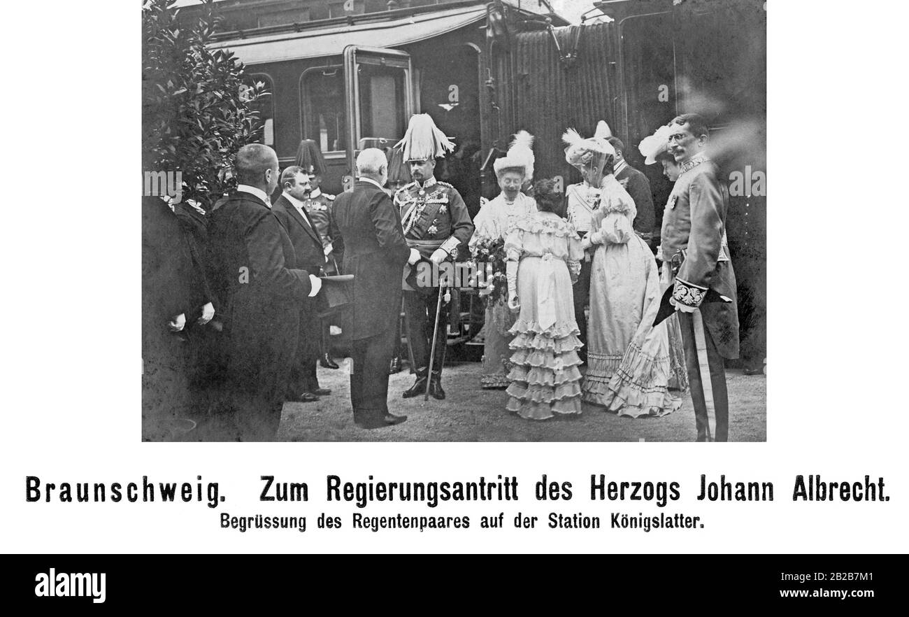 Duke John Albrecht of Mecklenburg and his wife Princess Elisabeth of ...