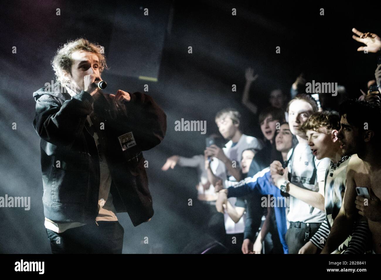 Copenhagen, Denmark. 01st Mar, 2020. The American rapper Pouya performs ...