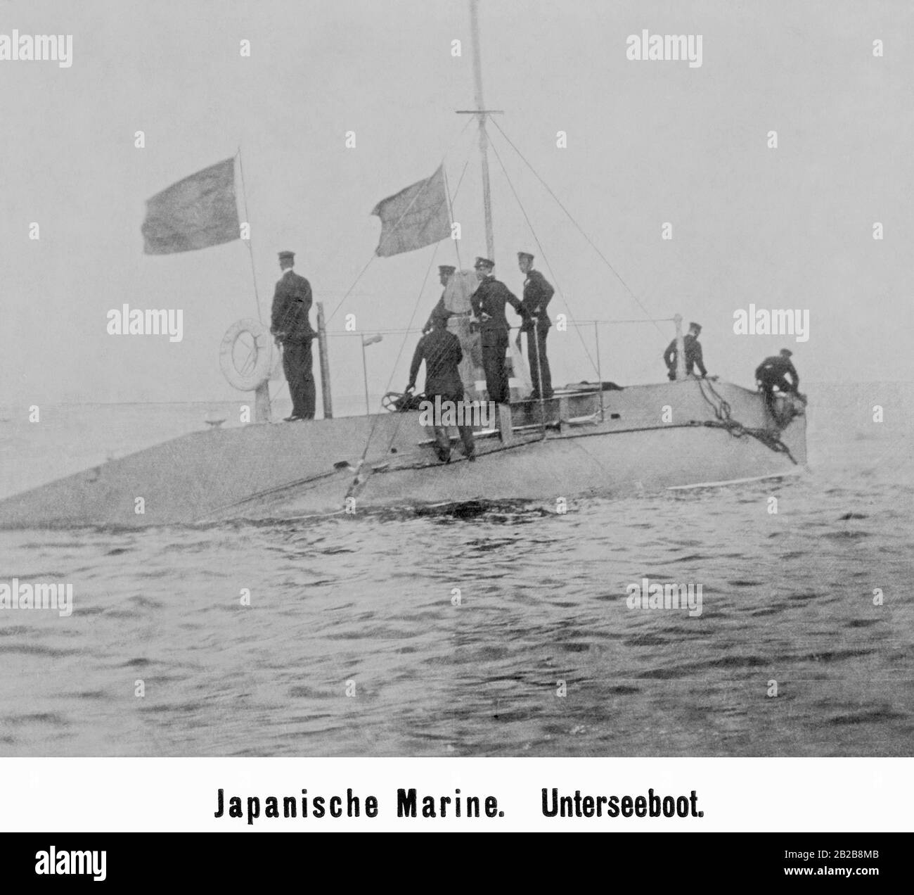 Some sailors of the Imperial Japanese Navy standing on one of their ...