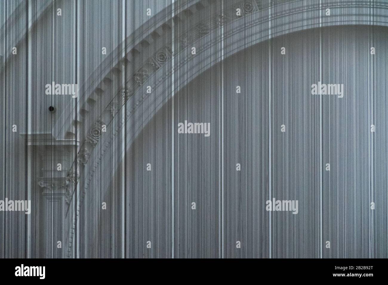 Wires holding up an exhibition at the Victoria and Albert Museum in ...