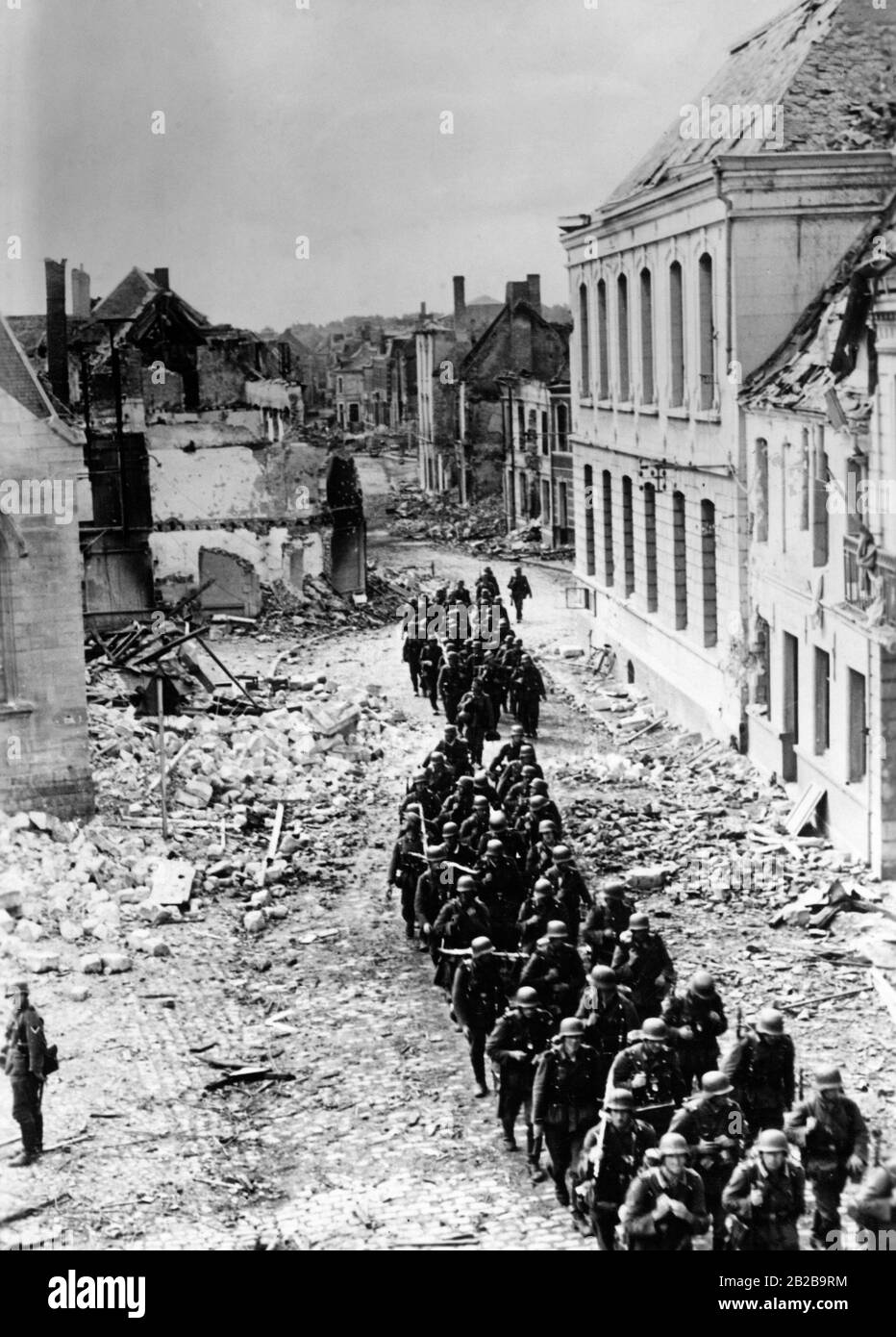 A heavily destroyed village in France Stock Photo - Alamy