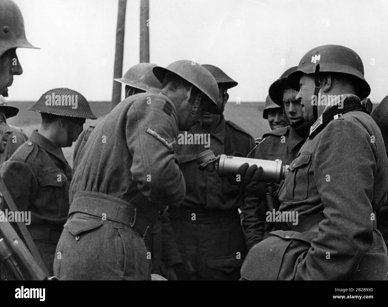 British soldiers who were captured by Germans after the Battle of ...