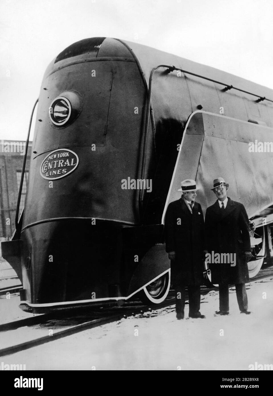 Two engineers of the testing committee before the first mounted ...