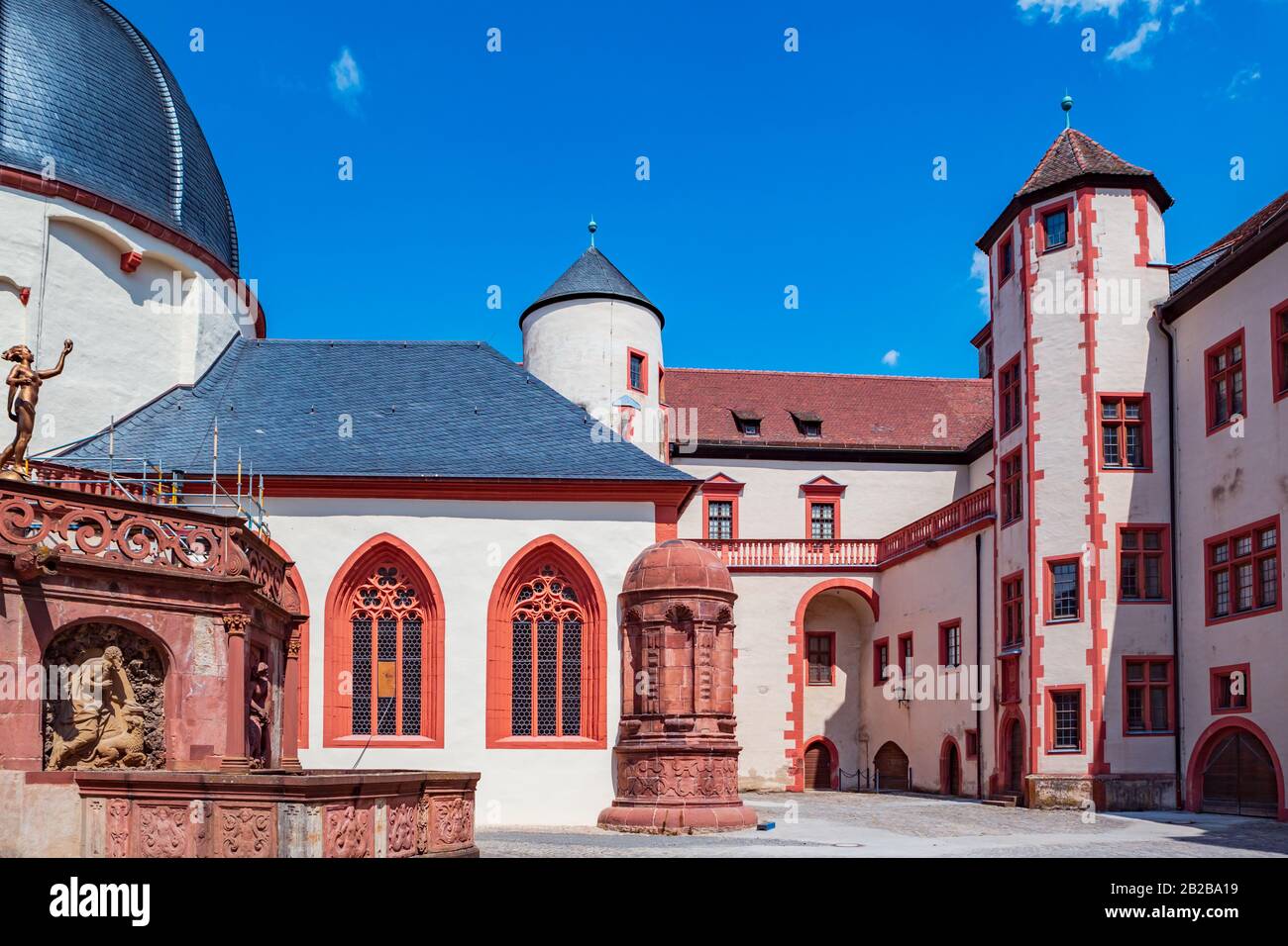 WUERZBURG, GERMANY - CIRCA AUGUST, 2018: The fortress Festung ...