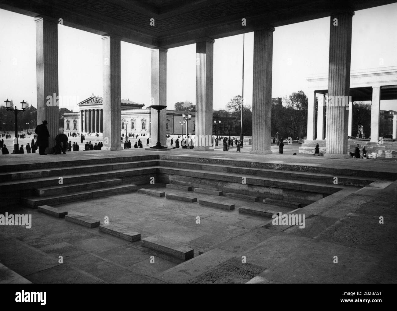 The Ehrentempel on Koenigsplatz in Munich prior to the transfer of the ...