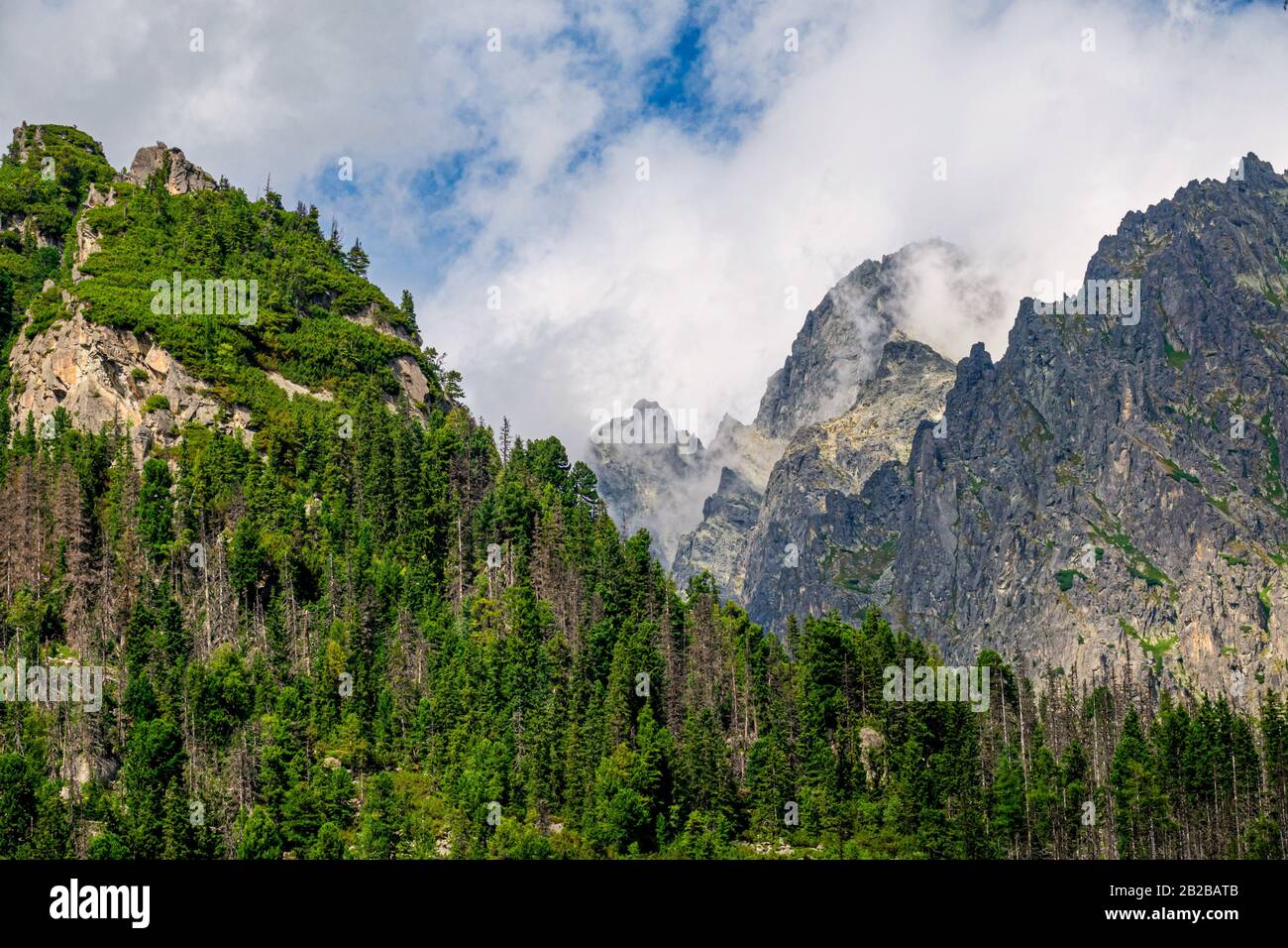Majestic mountain scenery in High Tatras Mountains Stock Photo - Alamy