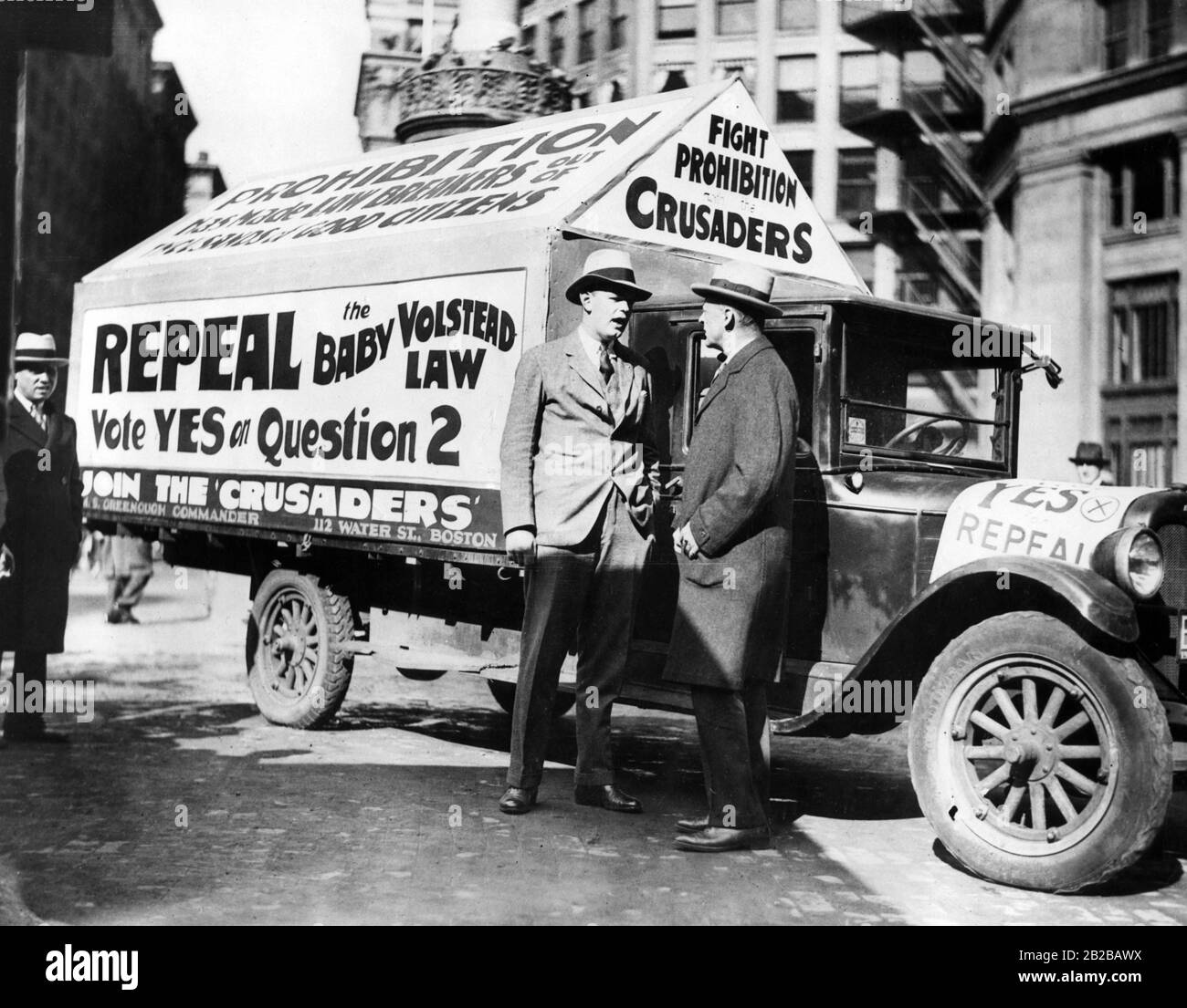 Prohibition: Truck ('Repeal the Baby Volstead Law', 'Fight Prohibition ...