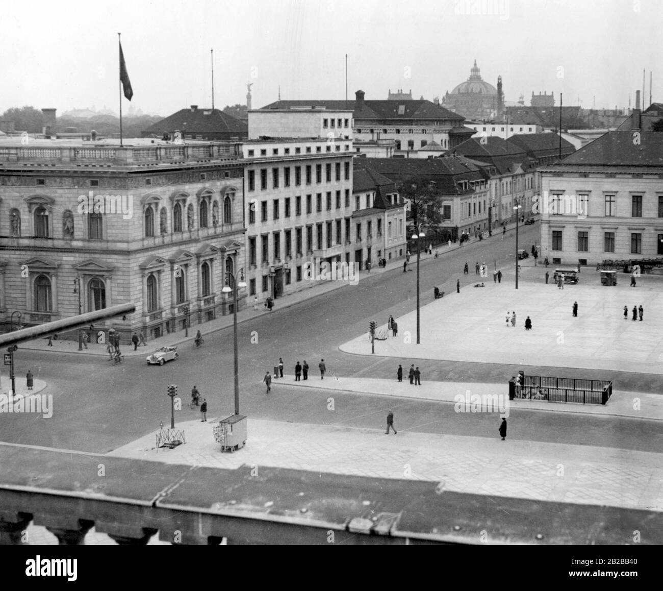 The Wilhelmstrasse and the Wilhelmplatz, redesigned for the 1936 ...