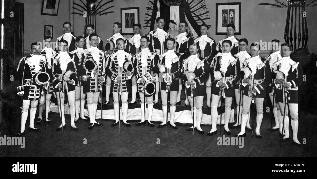 Prussian traditional costume Black and White Stock Photos & Images - Alamy
