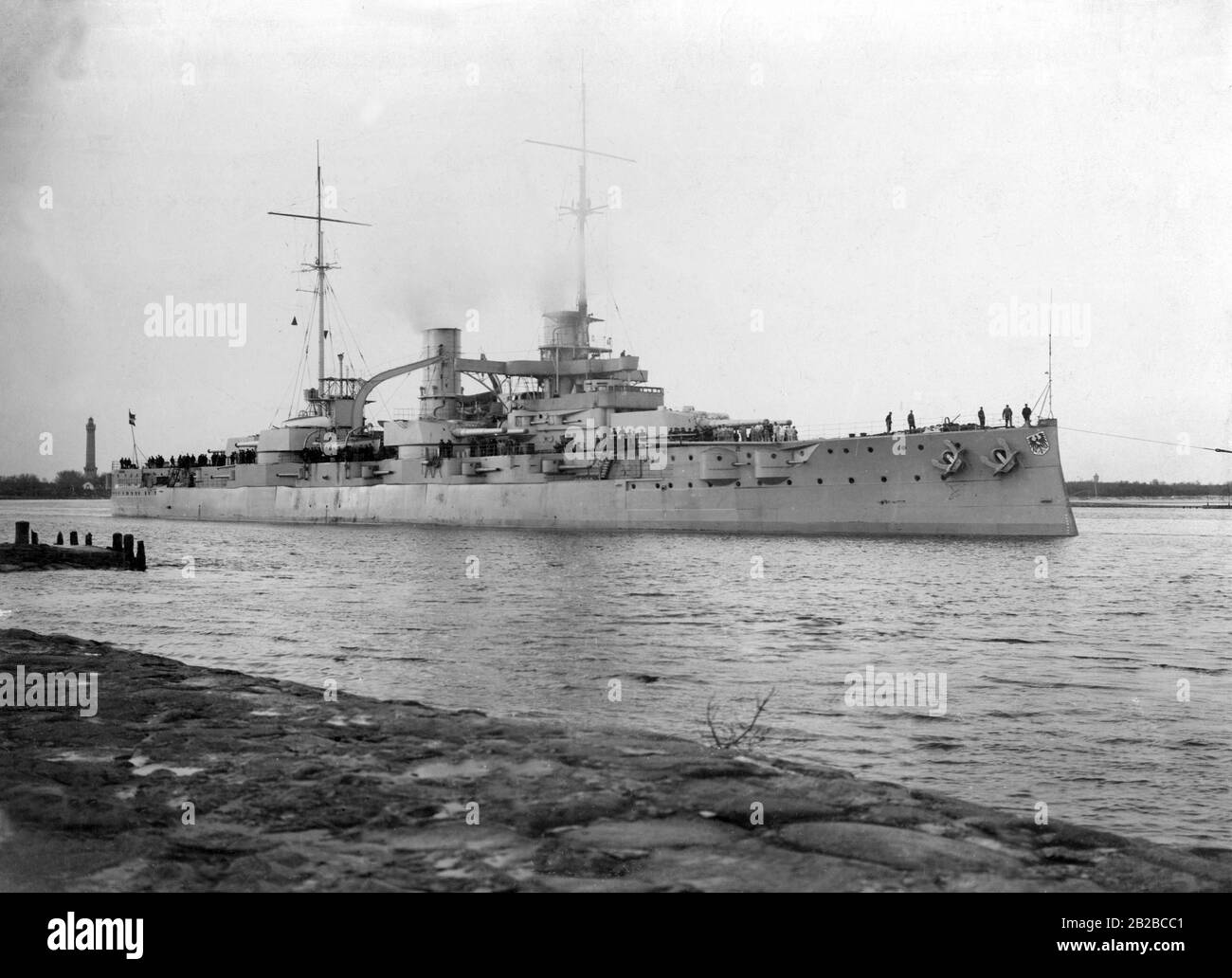 The SMS Rheinland was a dreadnought of the Imperial Navy of the Nassau ...