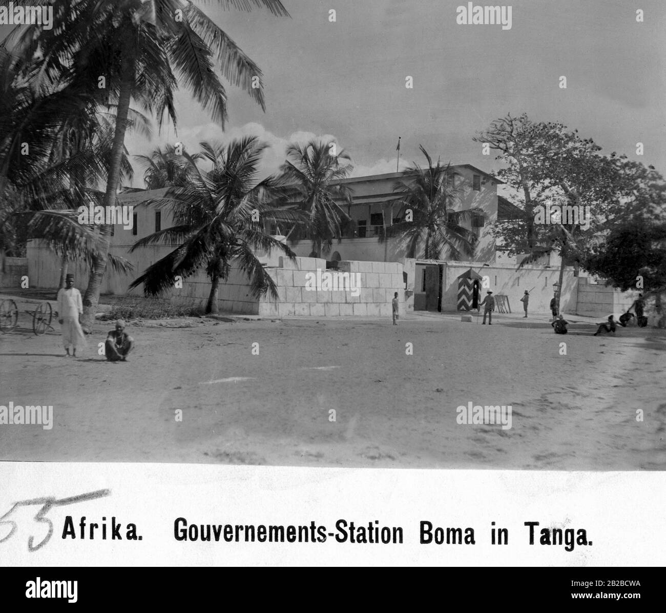 The boma of Tanga. Boma is an expression of the Swahili language for a ...