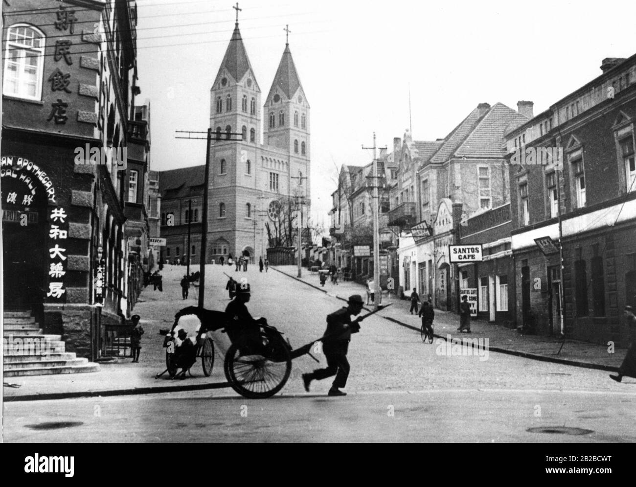 The Protestant mission church in Tsingtau built during the German ...