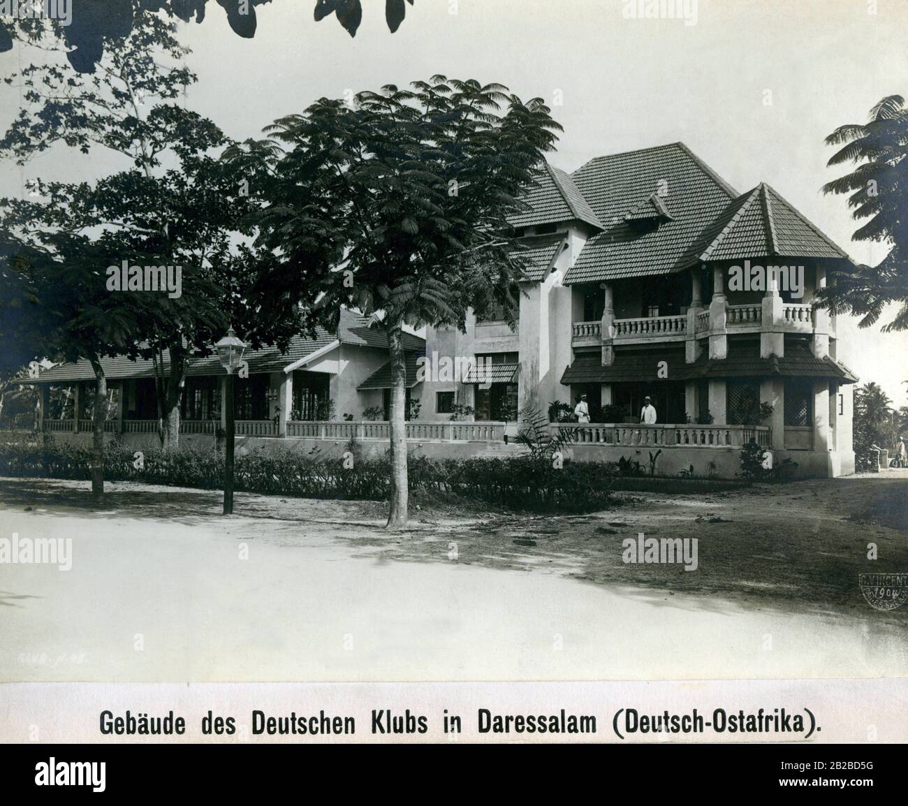 The building of the "German Club" in Dar es Salaam, in what was then ...
