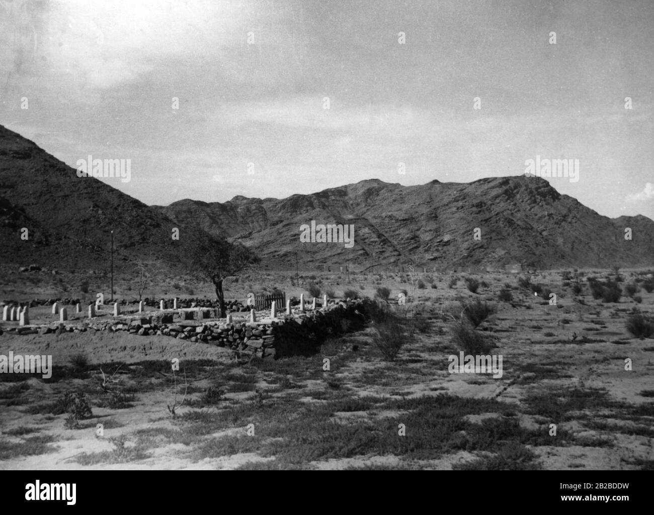 Cemetery at the former German military station Romansdrift. Here were ...