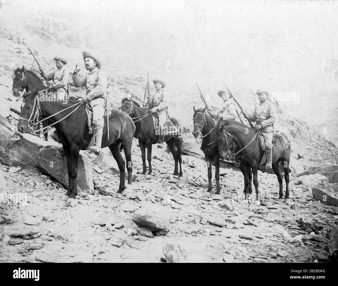 Cavalry german south west africa Black and White Stock Photos & Images ...