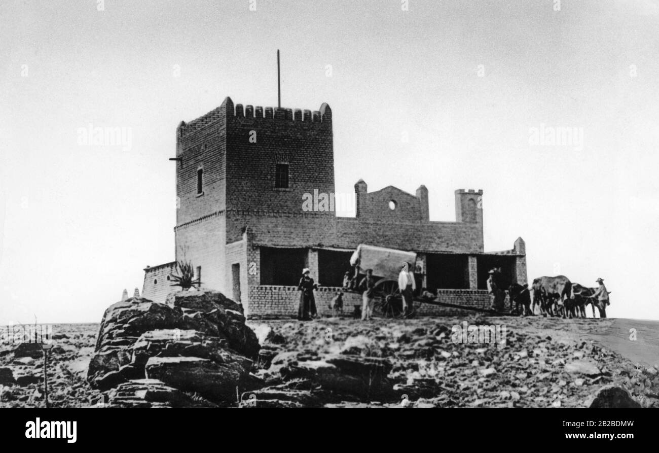 A typical German fortification in German South West Africa. The ...