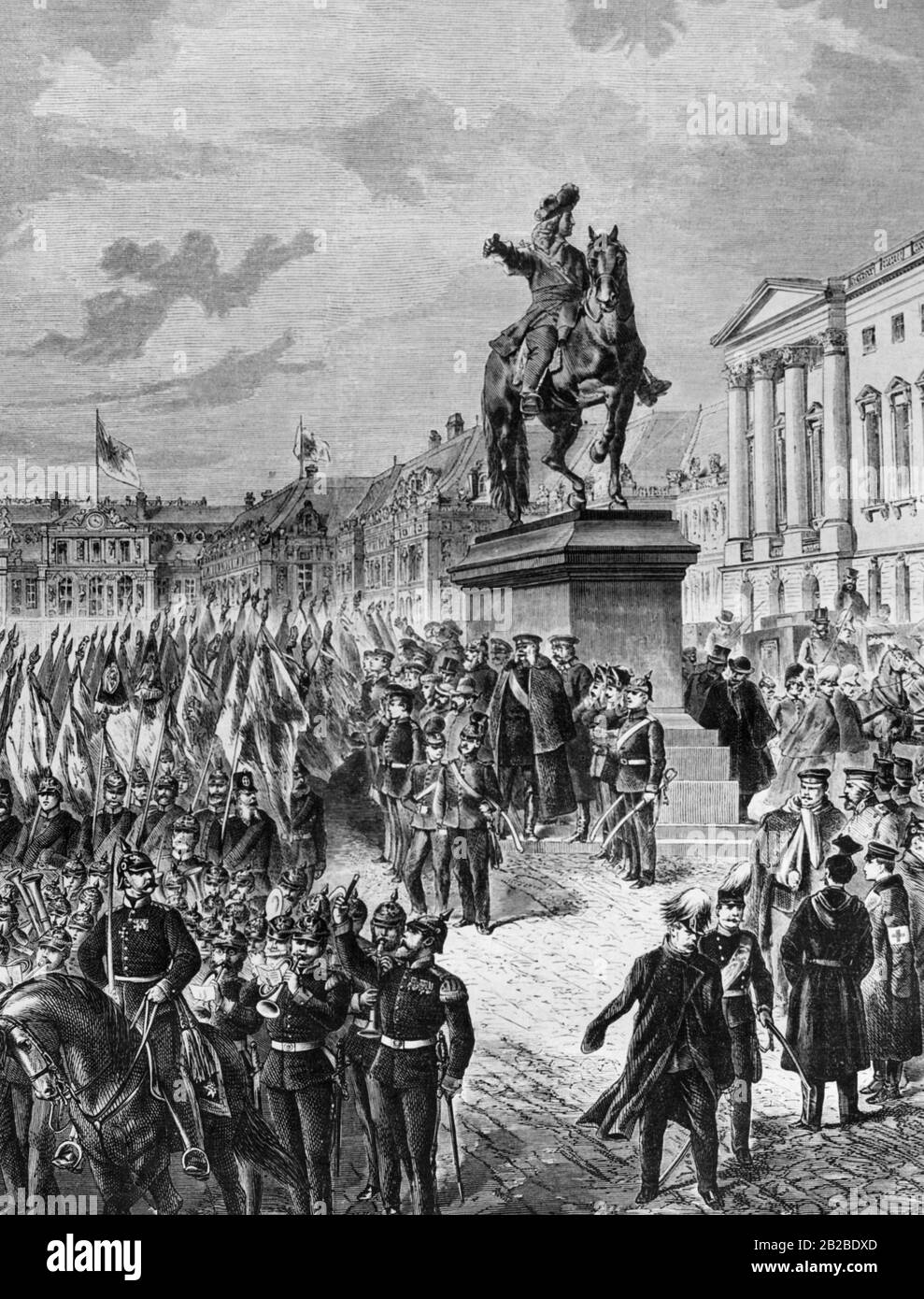 Proclamation of the german emperor at versailles hi-res stock ...