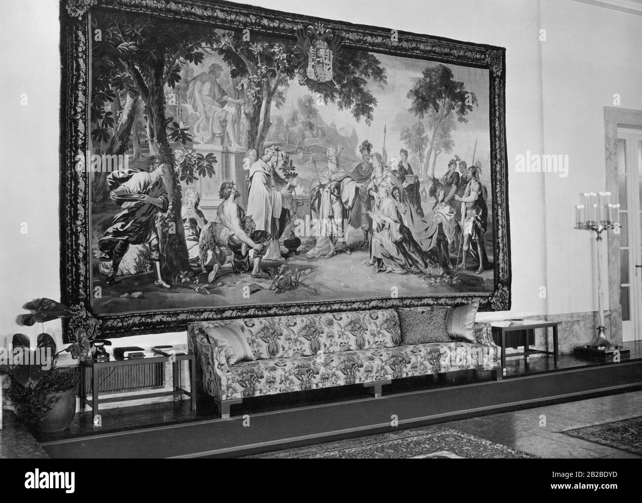 The picture shows a painting that hangs in the Reich Chancellery in the ...