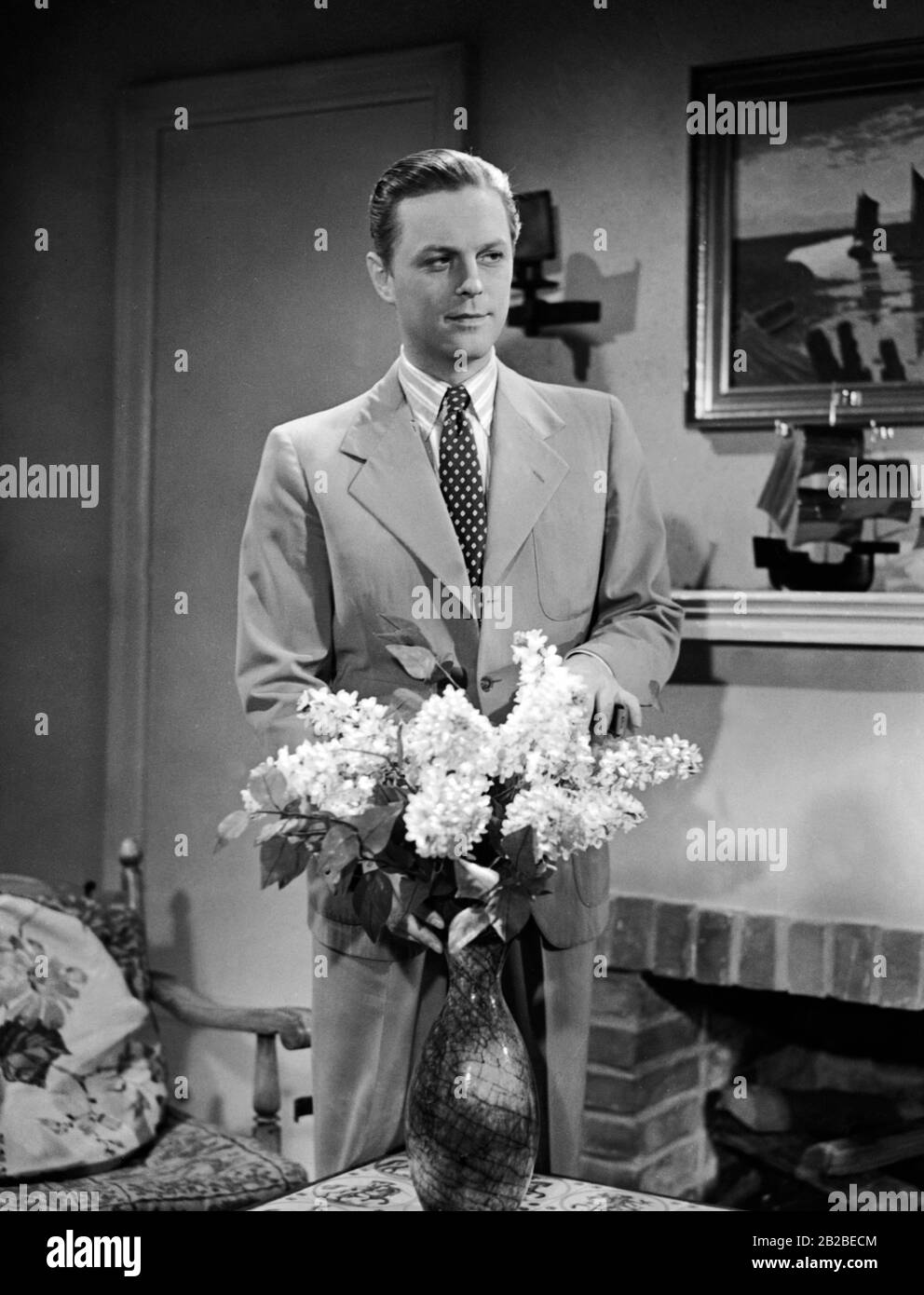 Hans Holt in the movie 'Weisser Flieder'. Hans Holt, actor Stock Photo ...