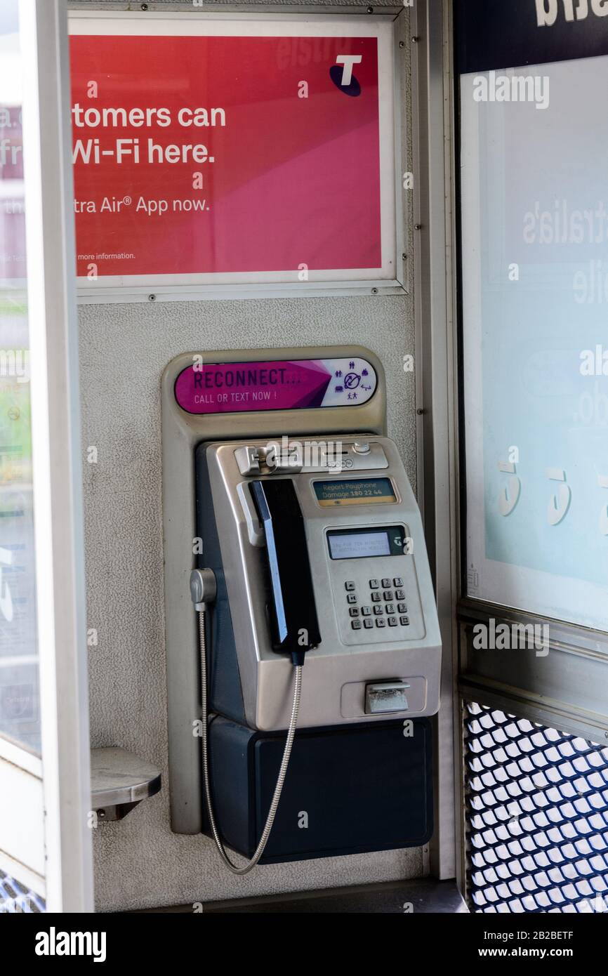 Telstra telephone box hi-res stock photography and images - Alamy