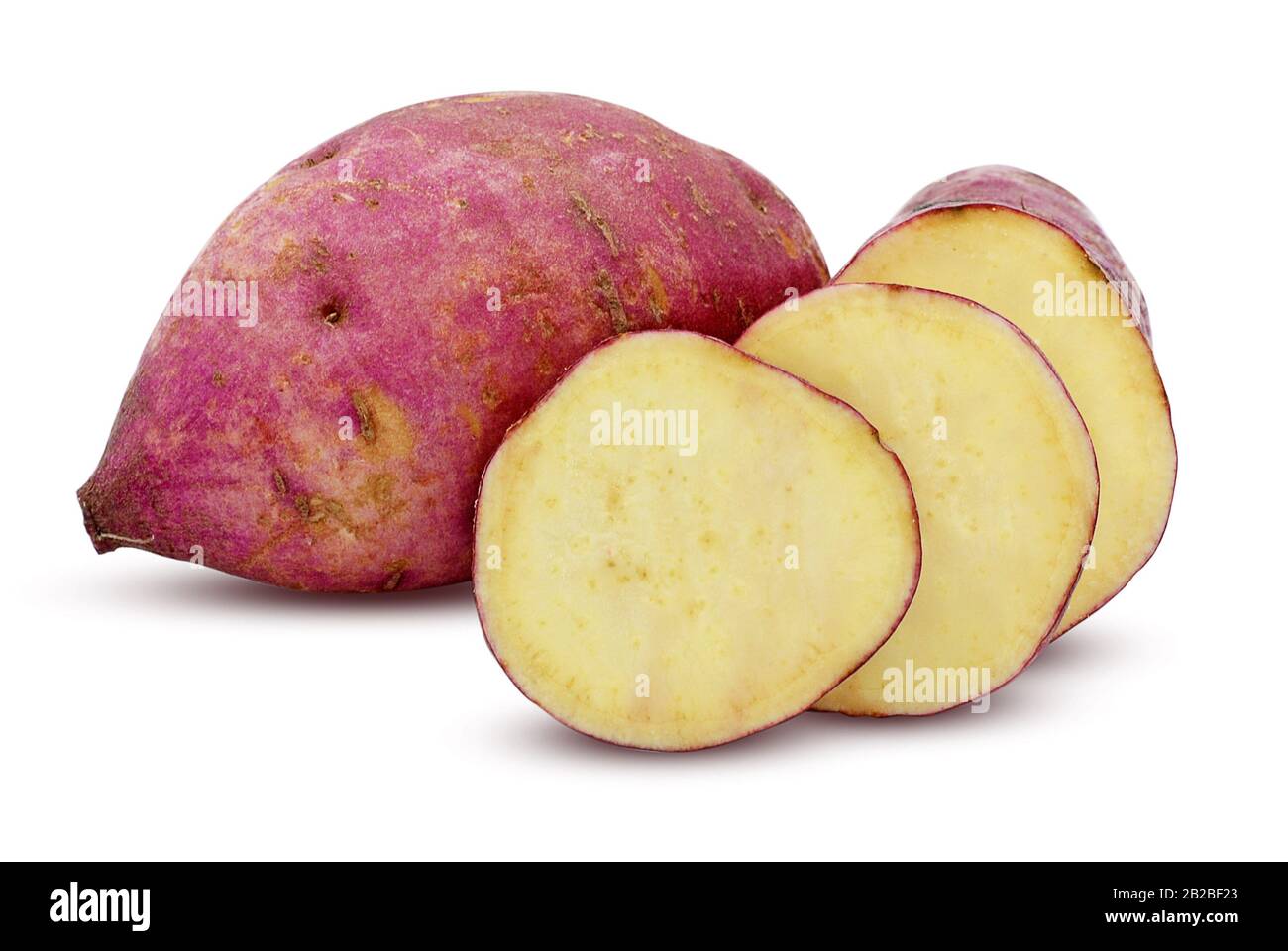 Single object of Sweet potato isolated on white background Stock Photo ...