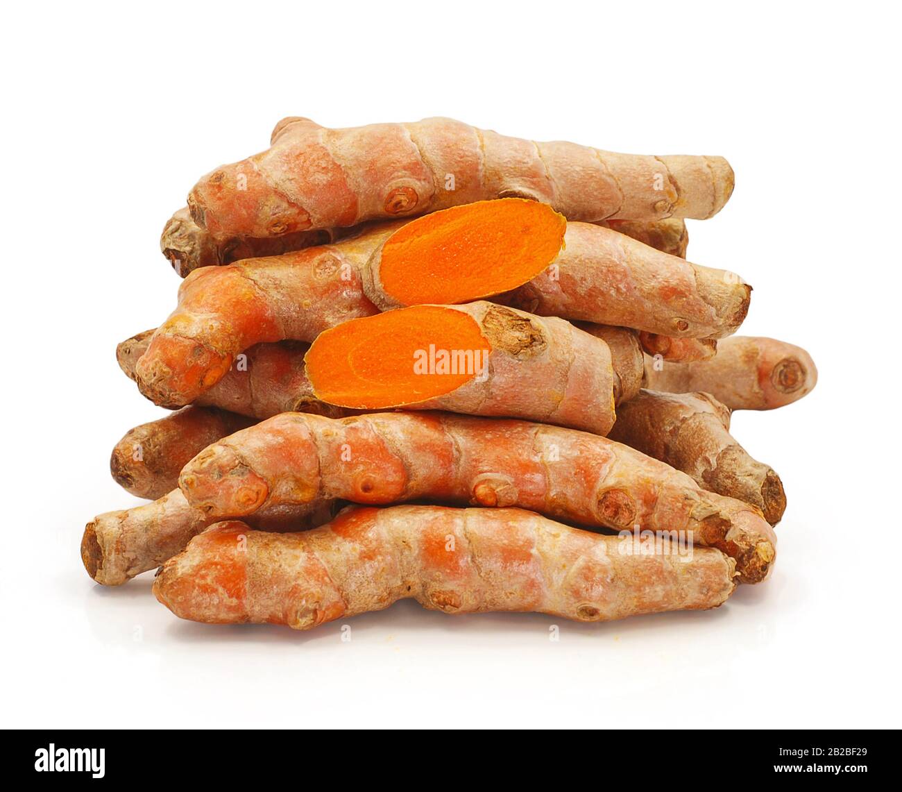 Dry organic turmeric root Cut Out Stock Images & Pictures - Alamy