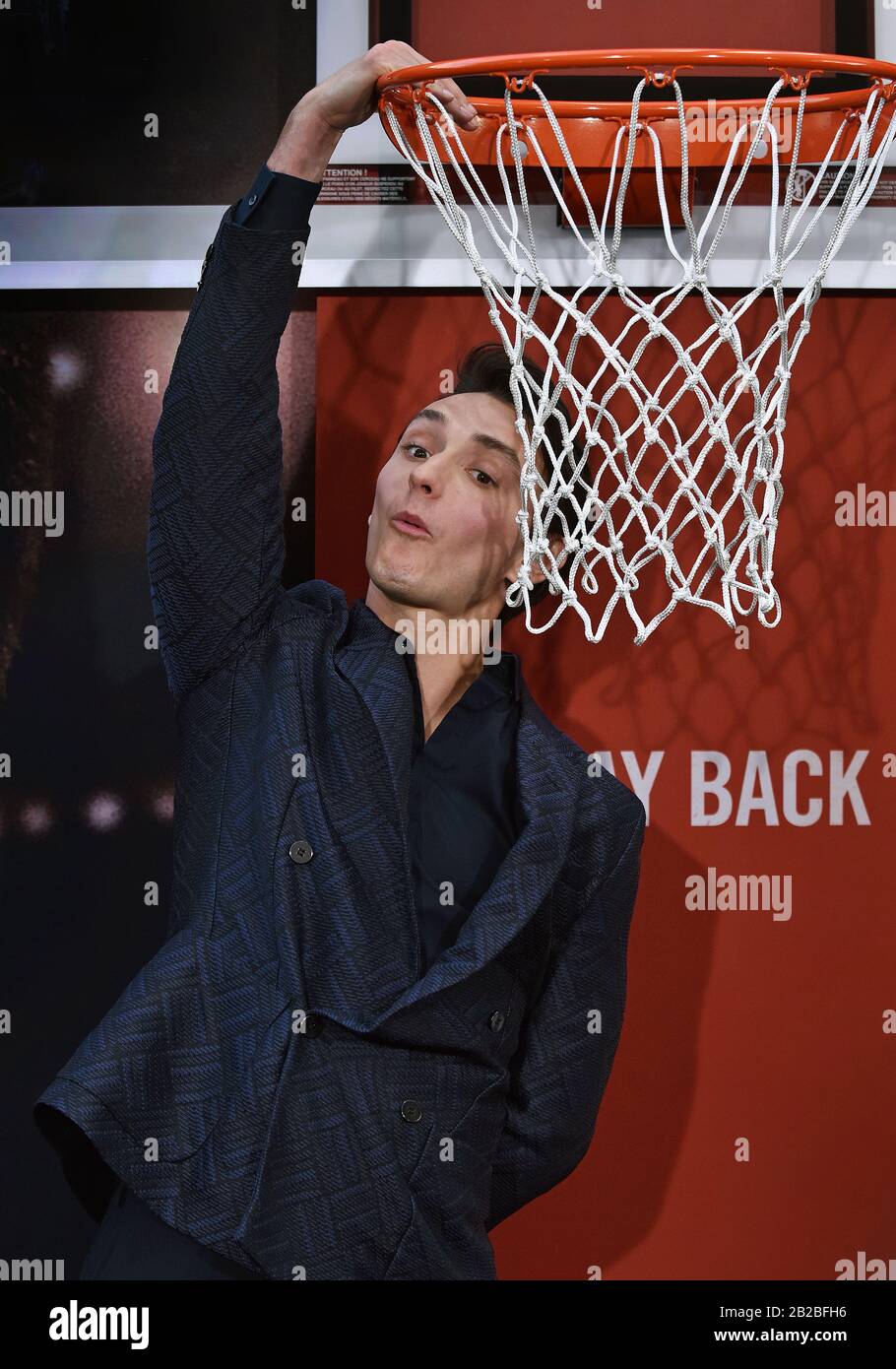 Los Angeles, United States. 02nd Mar, 2020. Will Ropp clowns around ...