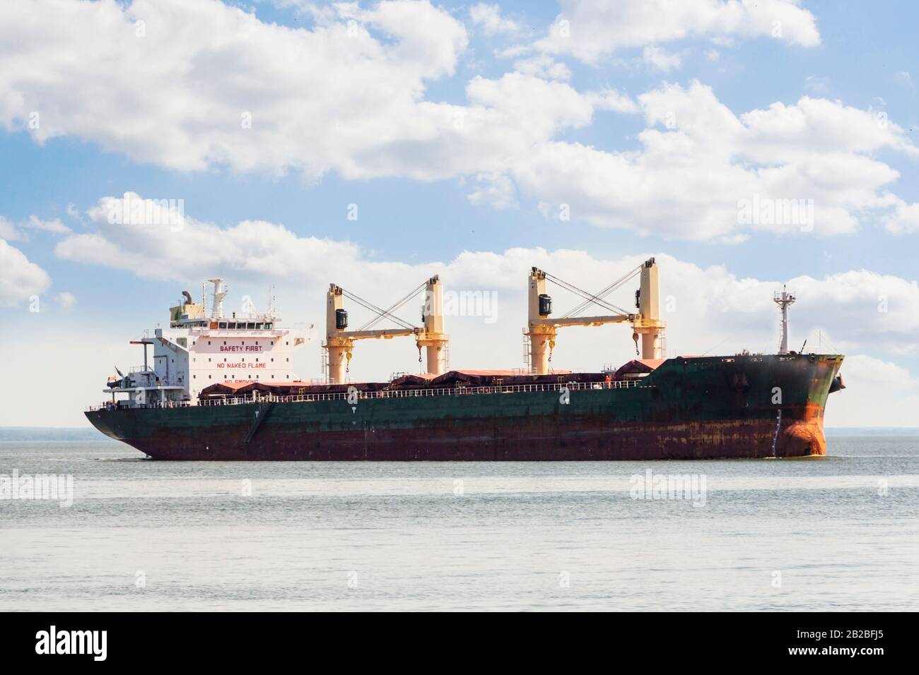 Cargo ship in sea aerial hi-res stock photography and images - Alamy