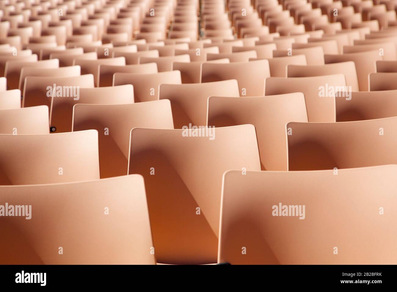 Pink Stadium Chairs Stock Photo - Alamy