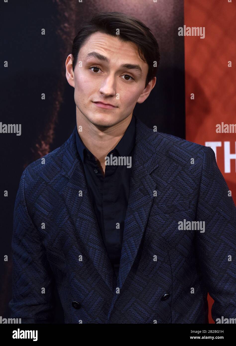 Los Angeles, United States. 02nd Mar, 2020. Will Ropp arrives for the ...