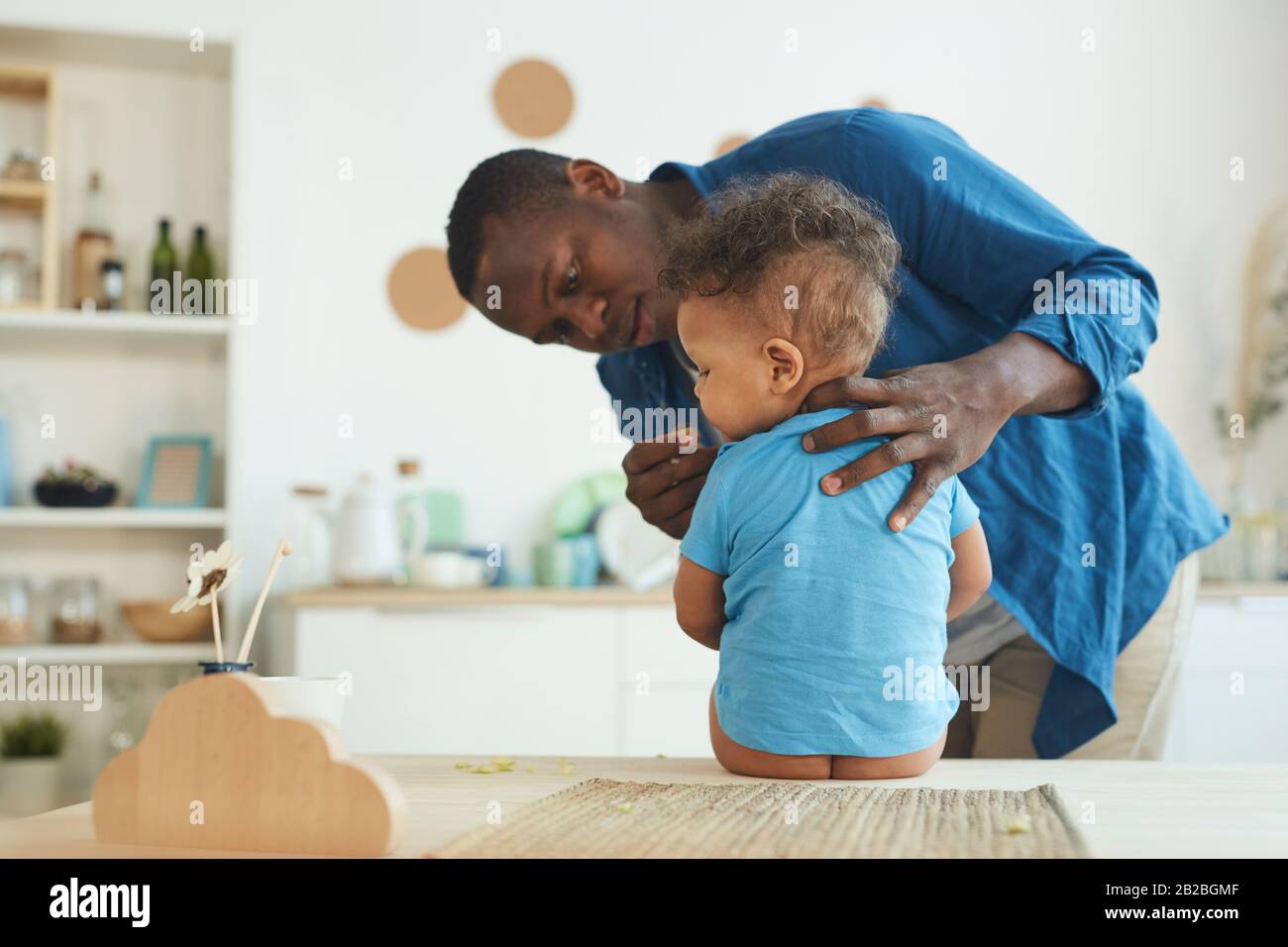 Father home alone hi-res stock photography and images - Alamy