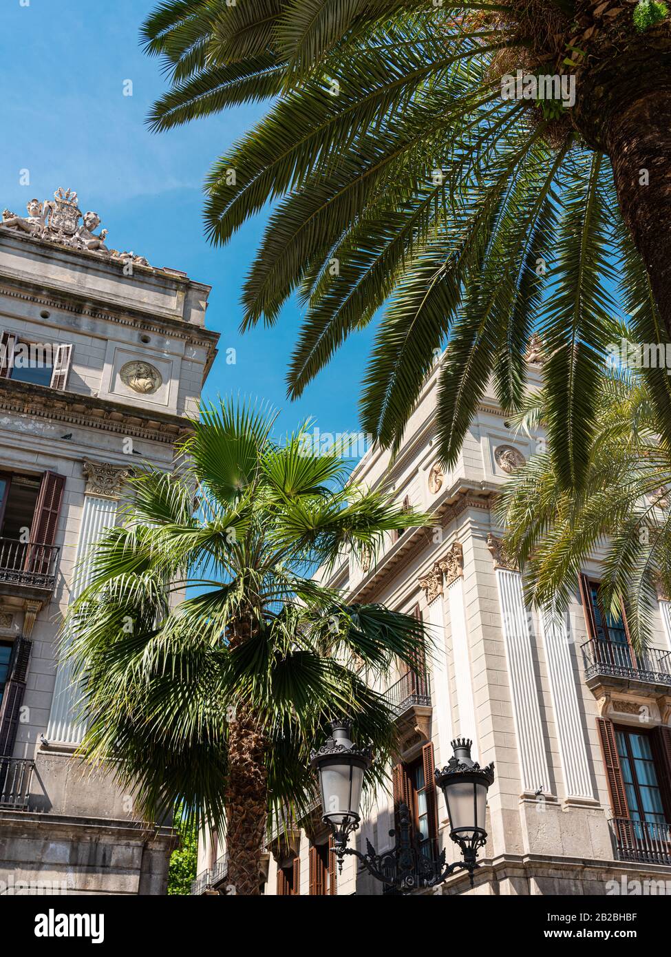 Royal Square (Placa Reial or Plaza Real) a Well-Known Tourist ...