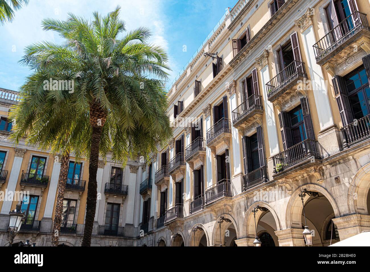 Royal Square (Placa Reial or Plaza Real) a Well-Known Tourist ...