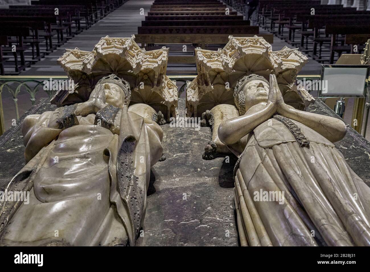Royal pantheon of King Carlos III the Noble and Queen Leonor of Castile ...