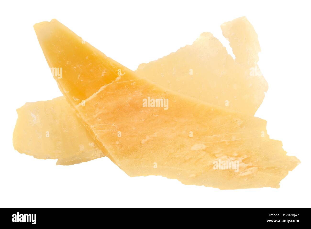 Parmesan cheese flakes or shavings, isolated Stock Photo - Alamy