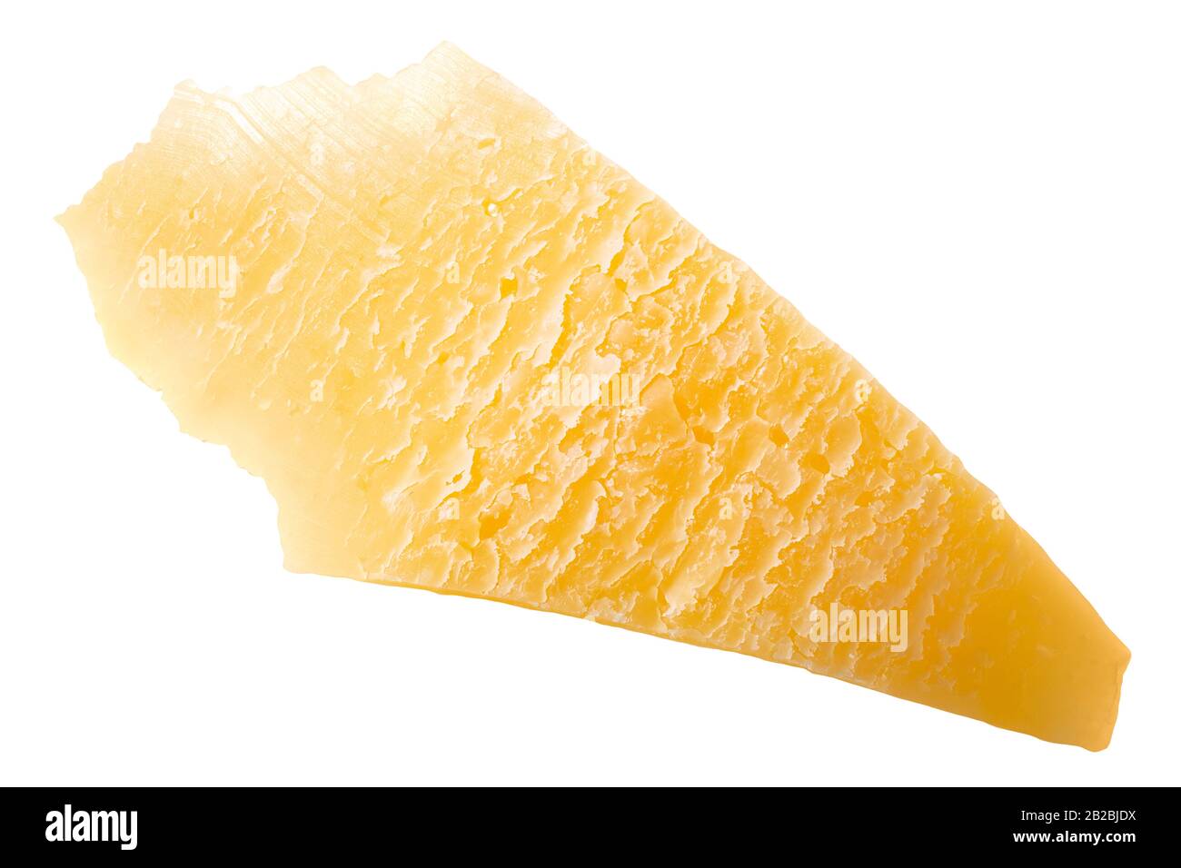 Parmesan cheese flake or shaving, isolated Stock Photo - Alamy