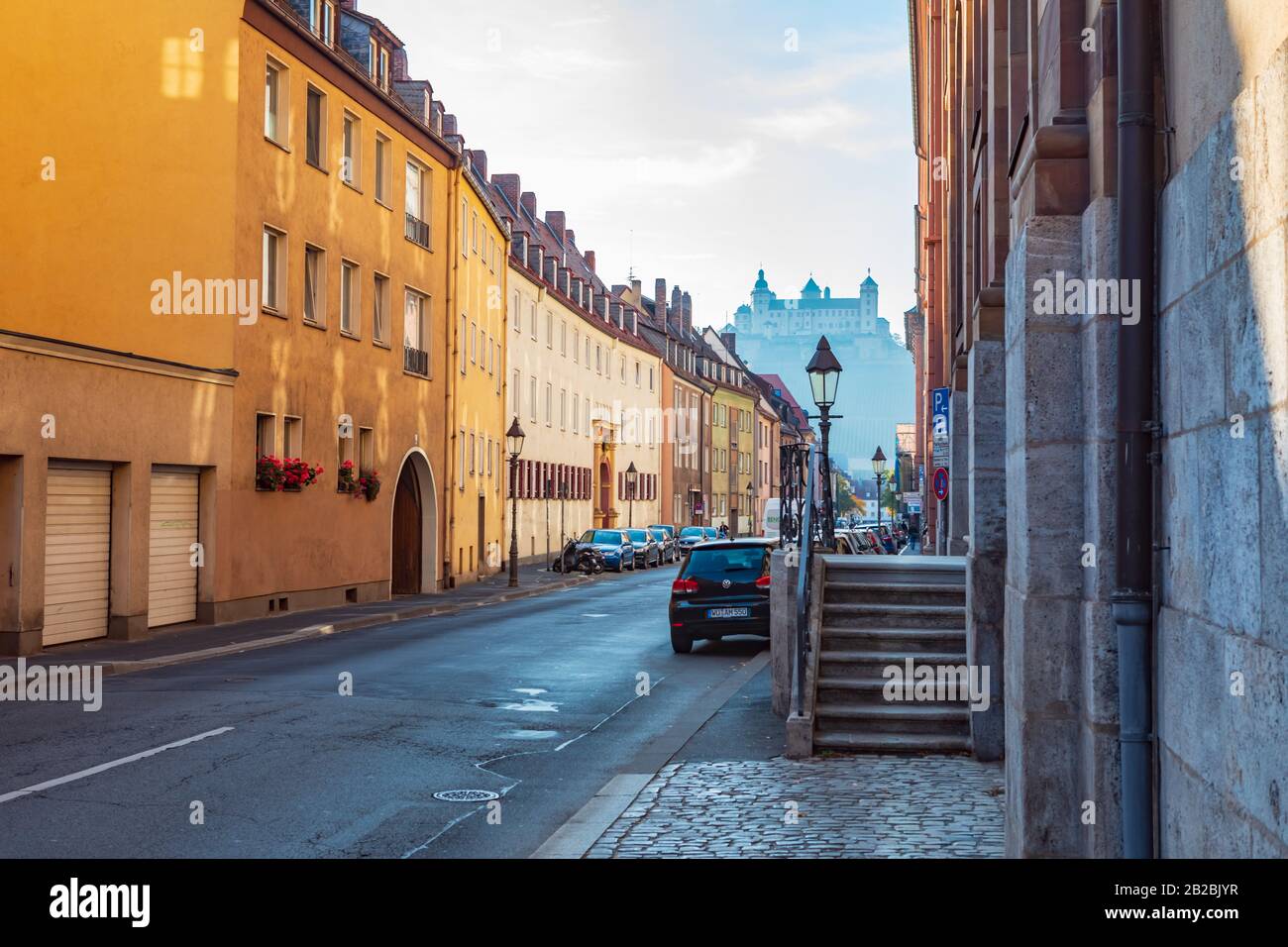 WUERZBURG, GERMANY - CIRCA AUGUST, 2018: The townscape of Wuerzburg in ...
