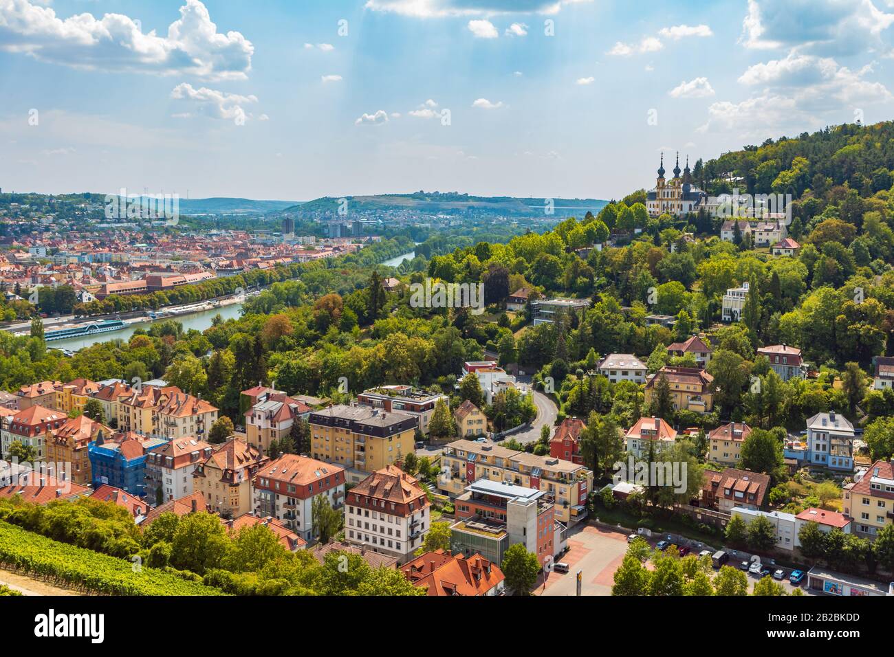 The townscape of Wuerzburg in Germany Stock Photo - Alamy