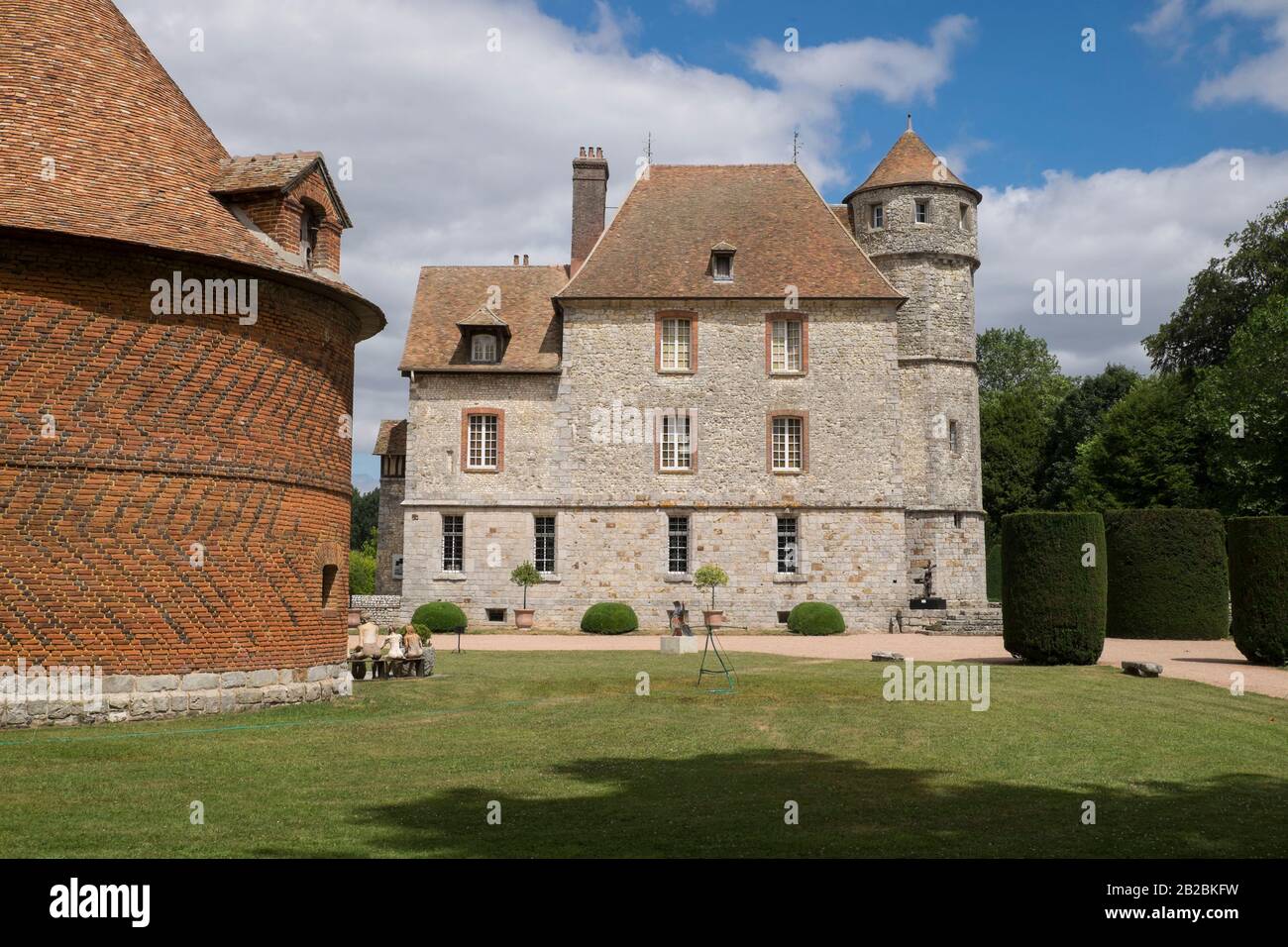 Chateau de Vascoeuil, a castle registered as a National Historic ...