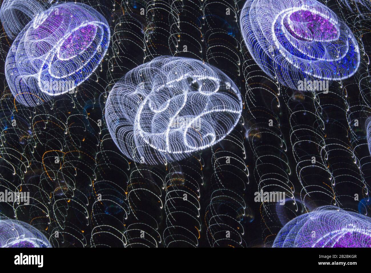 background of glowing circles and glowing patterns Stock Photo - Alamy