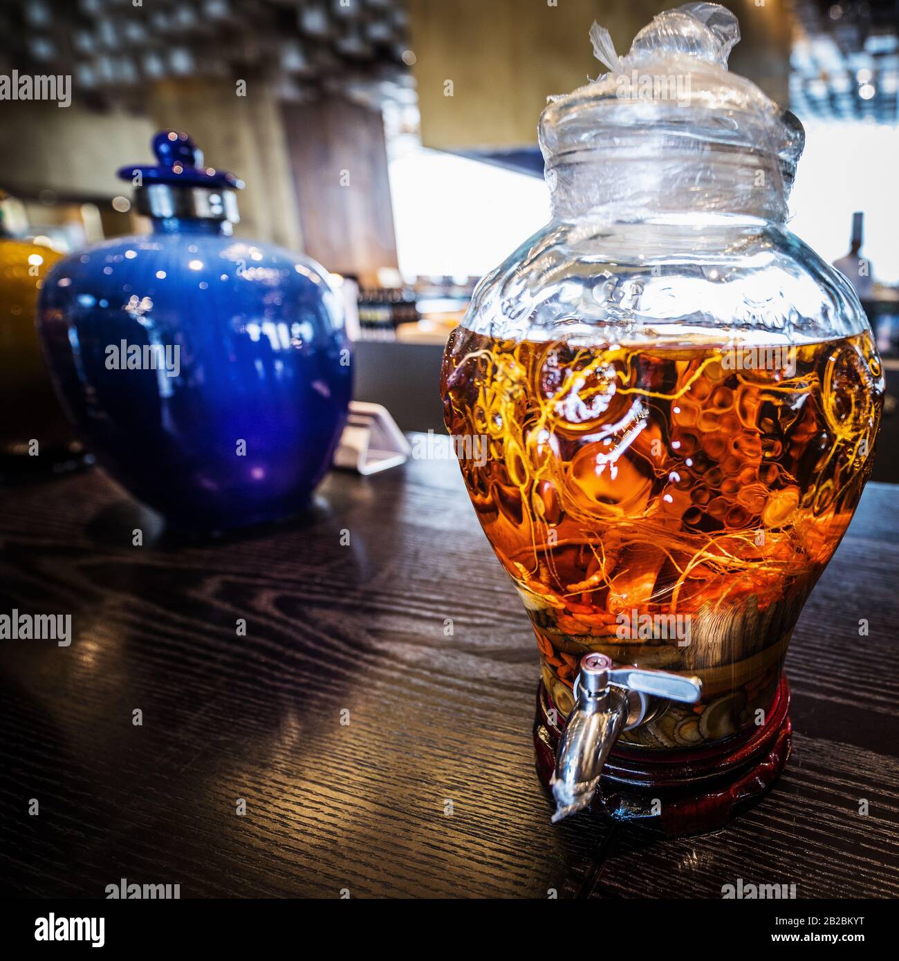 Glassware with canned food and cooking ingredients Stock Photo - Alamy