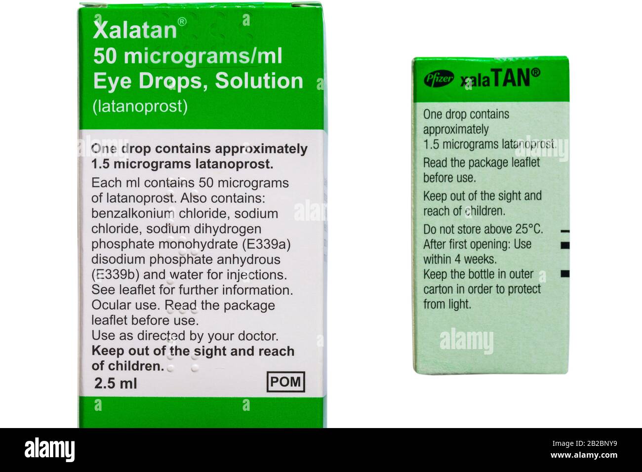 Pfizer xalatan eye drops solution - packaging box has increased in size ...