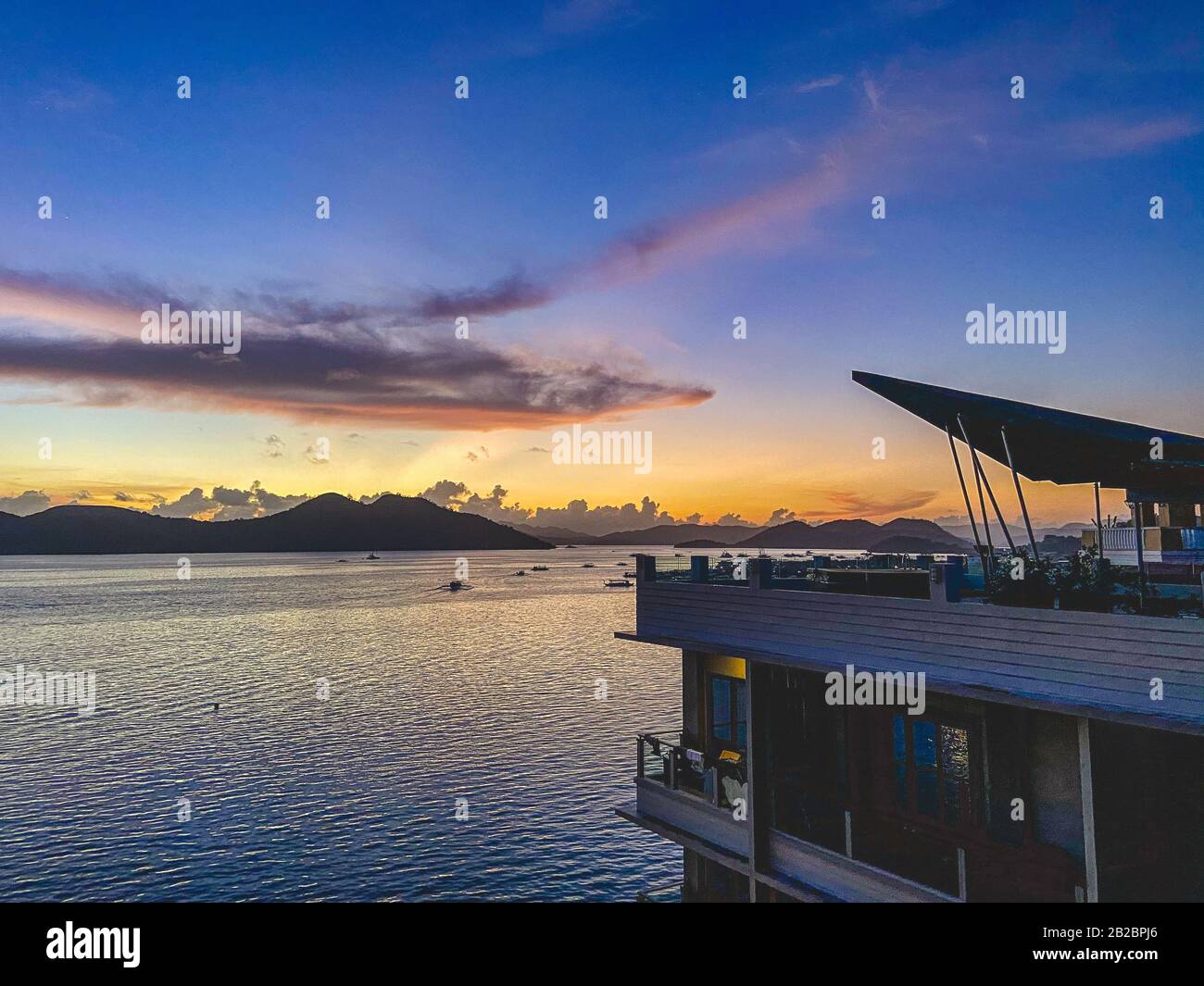 Coron town aerial view philippines hi-res stock photography and images ...