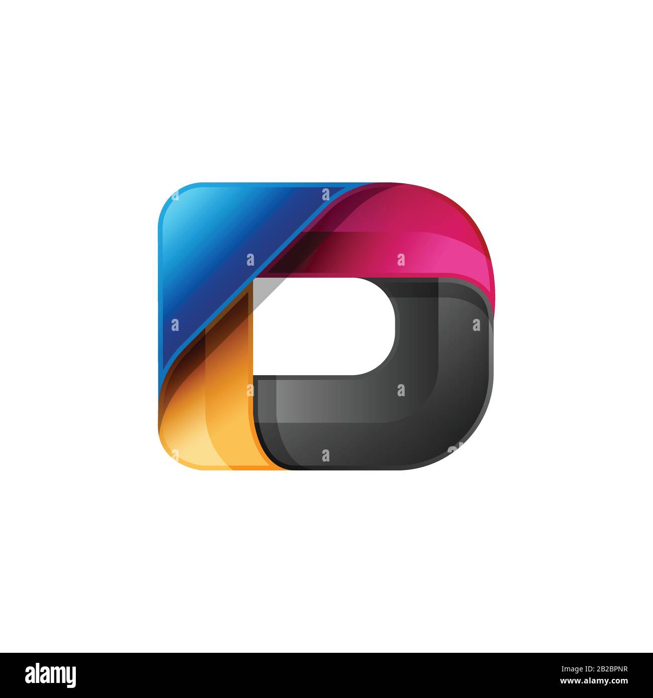 Initial letter D logo design template. Business corporate letter D logo ...