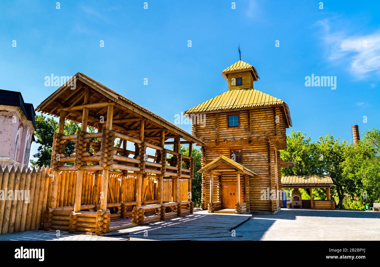 Traditional medieval wooden fortress in Samara, Russia Stock Photo - Alamy
