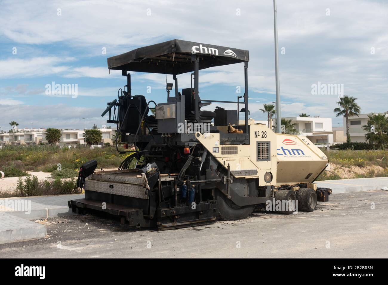 Road laying vehicle Stock Photo - Alamy