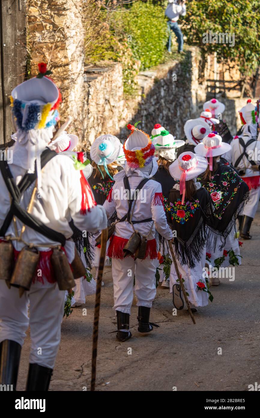 Mascaritas (female) holding the hands of Botargas (male) during the ...