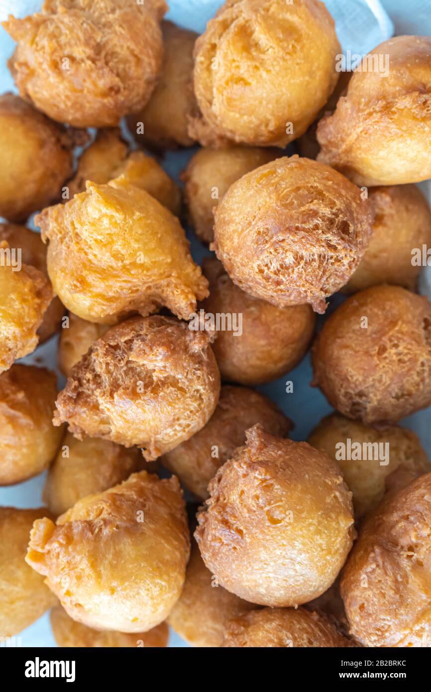 Deep fried Nigerian Buns ready to eat Stock Photo - Alamy