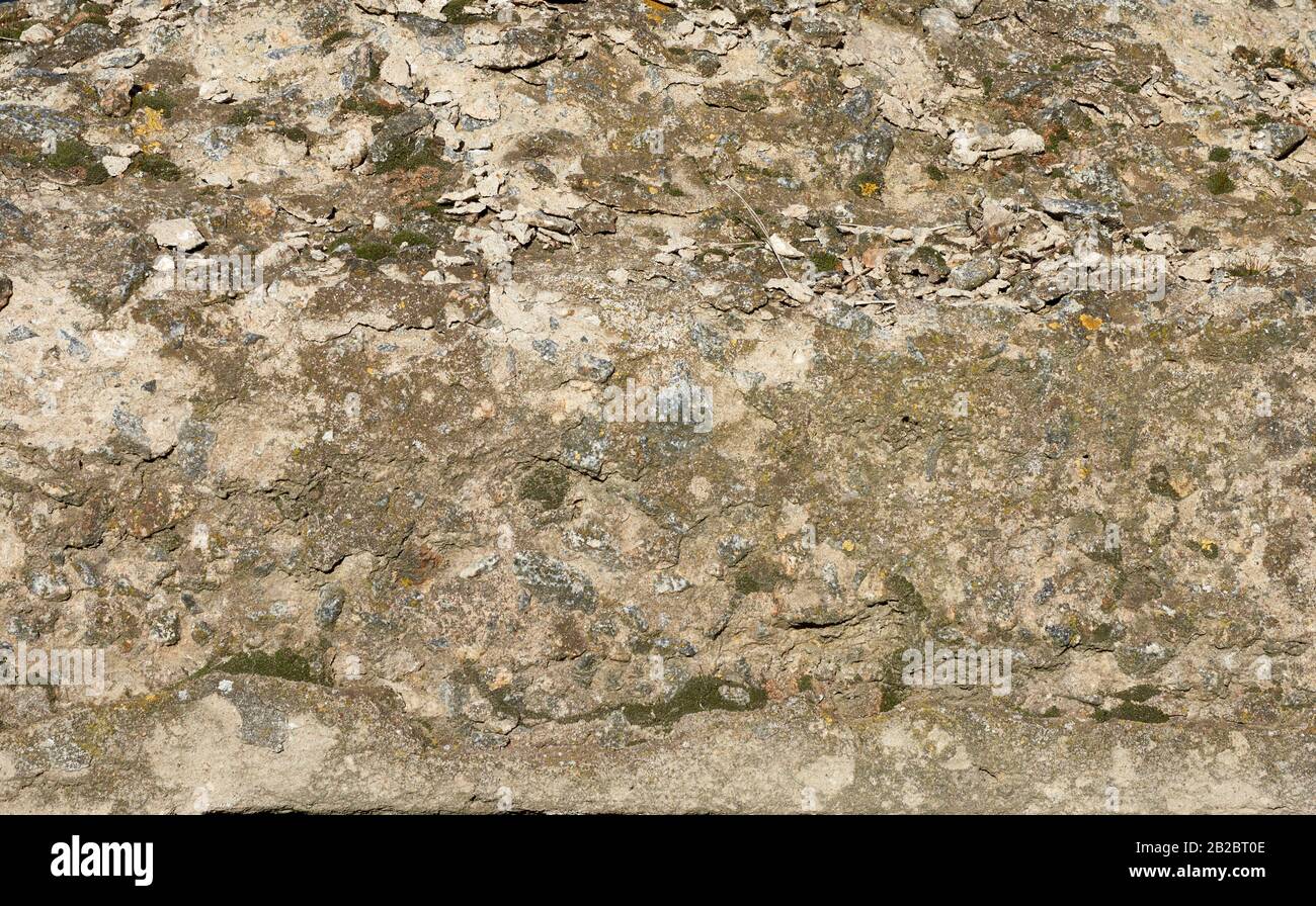 texture of gray cement with cracks and scuffs, full frame, element for ...